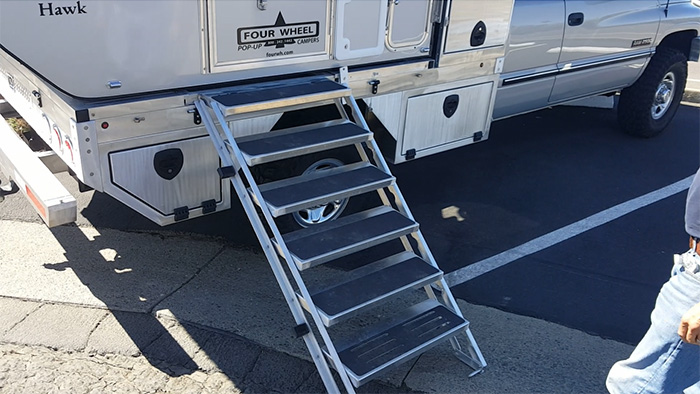 custom-camper-stairs - Savage Camper