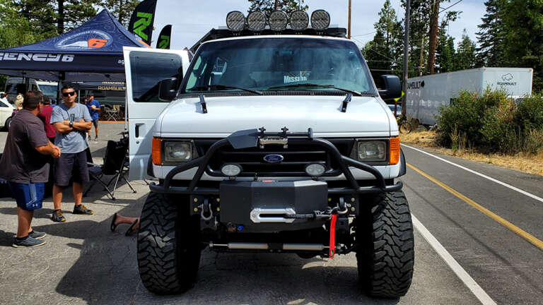 4x4 Ford E-350 Turbodiesel Adventure Van Conversion with 8" Lift